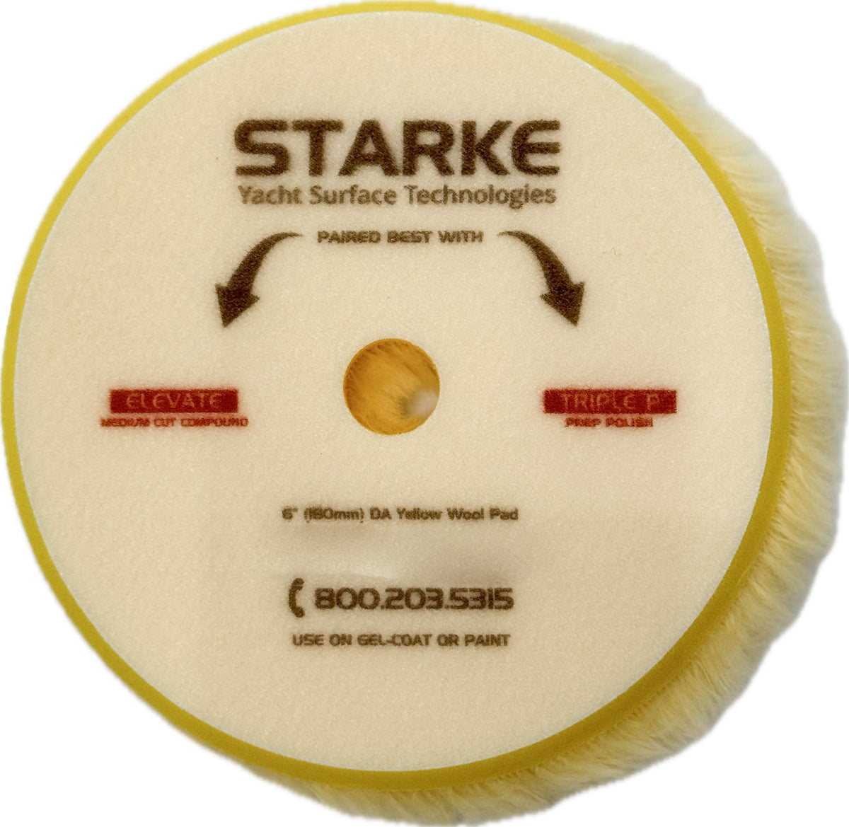 Starke $ Money Pad Yellow Wool Polishing Pad